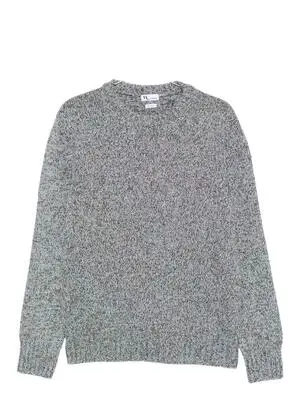 DOPPIAA Marl Knit Crewneck Sweater - Grey