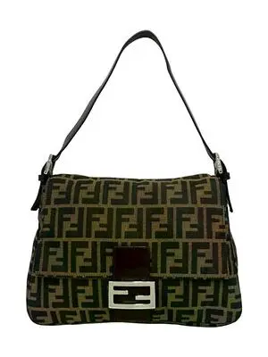Fendi Zucca Canvas Mamma Forever Shoulder Bag - Brown