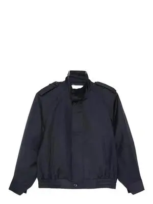 THE FRANKIE SHOP Kelly Epaulette-detail Zip-up Jacket - Blue