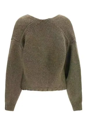 Khaite KHAITE Axel Cashmere Cardigan Green