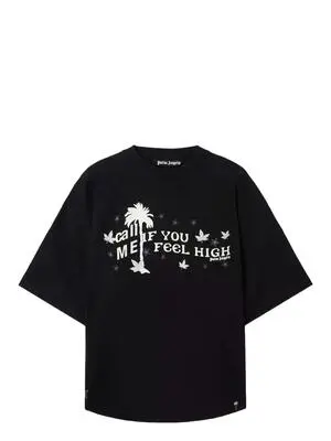 Palm Angels Feel High Oversized T-shirt Black