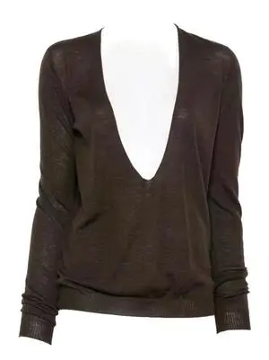 Rick Owens V-neck Sweater - Brown