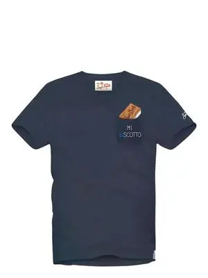 MC2 SAINT BARTH Graphic-print T-shirt - Blue