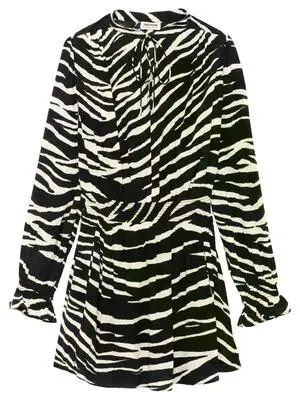 ZADIG&VOLTAIRE Zadig&Voltaire Printed Viscose Zebra Print Mini Dress