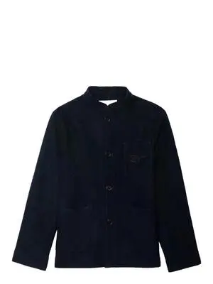 Zadig&Voltaire Venezia Boiled Wool Jacket With Stand Collar - Blue