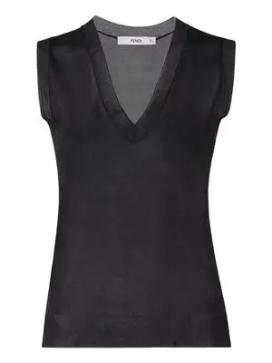 Fendi Silk Organza Jumper - Black