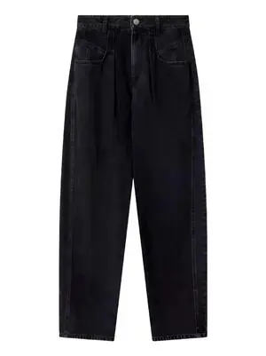 Isabel Marant Étoile Lisha Barrel Fit Denim Pants - Black