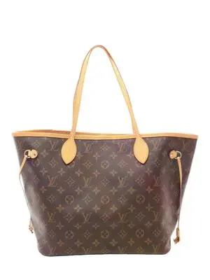 LOUIS VUITTON Monogram Canvas Neverfull Mm Tote Bag - Brown