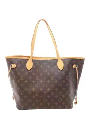 LOUIS VUITTON 2008 Mm Neverfull Monogram Tote Bag - Brown