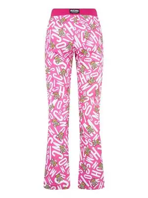 Moschino Teddy Bear Logo Print Trousers - Pink