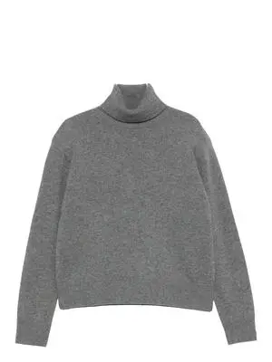 THE FRANKIE SHOP Gala Ribbed-trim Sweater - Grey