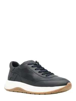 Hogan Logo-patch Leather Sneakers - Blue