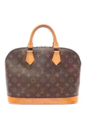 LOUIS VUITTON Monogram Alma Handbag - Brown