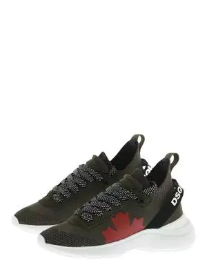 Dsquared2 Maple Leaf Motif Sneakers - Green