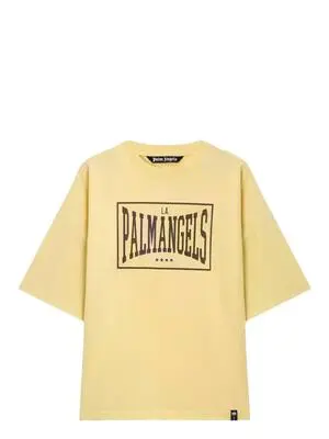 Palm Angels Box Logo Loose T-shirt - Yellow