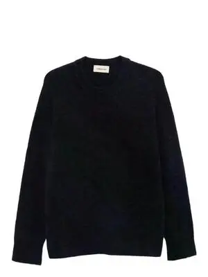 ATOMO FACTORY Crew-neck Long-sleeve Sweater - Blue