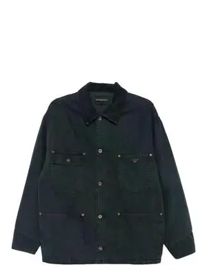 Emporio Armani Corduroy Collar Jacket - Blue