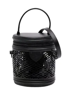 LOUIS VUITTON Monogram Lace Cannes Vanity Bag - Black