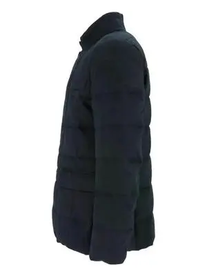 FAY Quilted High-neck Jacket - Blue