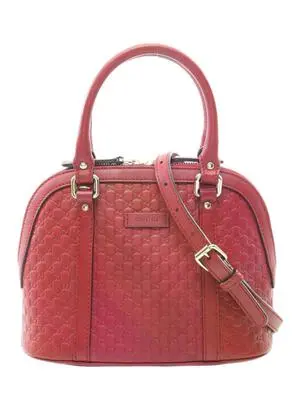 Gucci Gucci Micro GG Guccissima Tote Bag Red