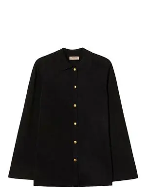 TWINSET Knit Shirt With Gold-tone Hardware - Black
