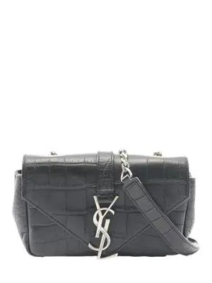 Saint Laurent Saint Laurent Mini Monogram Shoulder Bag Black