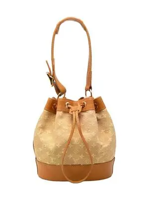 LOUIS VUITTON Monogram Mini Lin Noeile Bucket Bag - Neutrals