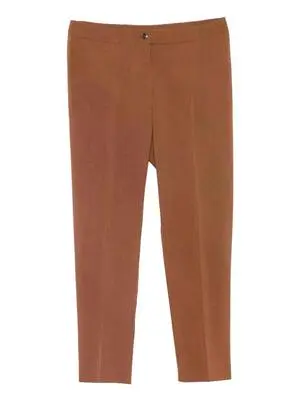 Marina Rinaldi Tapered Leg Trousers - Brown