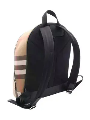 Burberry Check Canvas Backpack - Neutrals