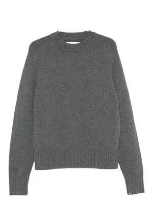 Extreme Cashmere Ribbed-knit Crew Neck Sweater - Grey