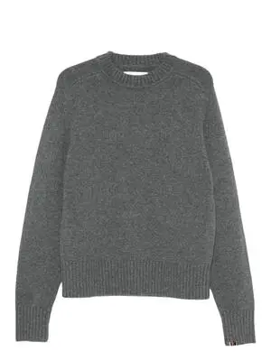 Extreme Cashmere Ribbed-knit Crew Neck Sweater - Grey