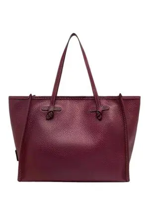 GIANNI CHIARINI Marcella Grained Leather Tote Bag Red