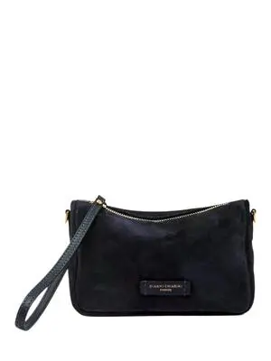 GIANNI CHIARINI Small Suede Clutch Bag - Blue
