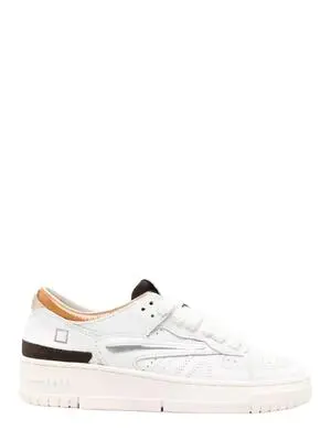 D.a.t.e. Perforated Panelled Sneakers - White