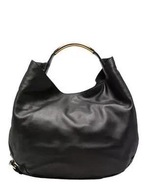 Moschino Plaque Tote Bag - Black