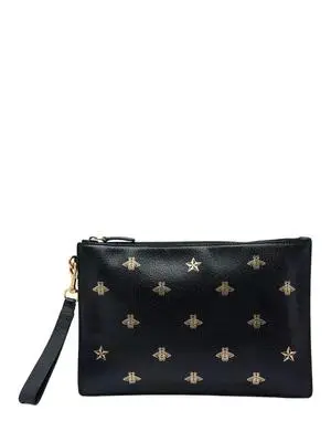 GUCCI Gucci Calfskin Bee Star Clutch Bag