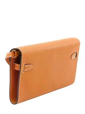 Hermès Epsom Kelly To Go Wallet Crossbody Bag - Brown