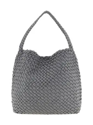 NAGHEDI Woven Nomad Tote Bag - Grey