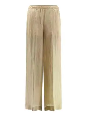 NUDE Wide-leg Elasticated-waistband Trousers - Neutrals