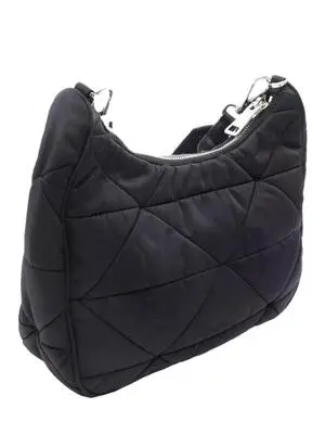 Prada 2010s Tessuto Quilted Shoulder Bag - Black