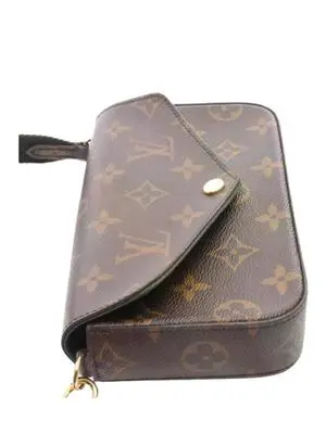 LOUIS VUITTON Monogram Félicie Pochette Shoulder Bag - Brown