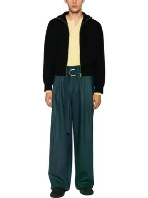 Extreme Cashmere Xtra Cute Zip-up Knitted Cardigan - Black