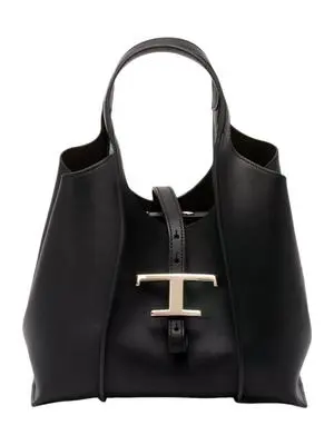 TOD'S Tod's Timeless Leather Shoulder Bag Black