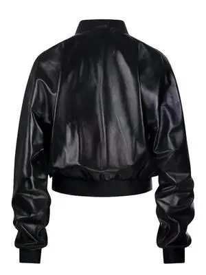 Gucci Zip-up Leather Jacket - Black