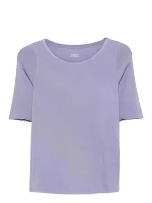 MARCCAIN Round Neck Logo Print T-shirt - Purple