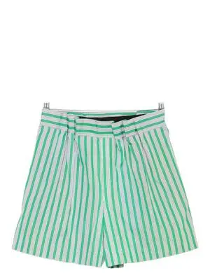 Loewe Striped Pleated Shorts - Green