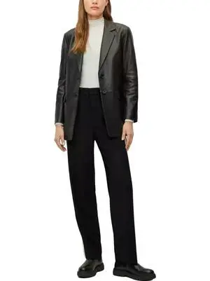 BOSS Single-breasted Coat - Black