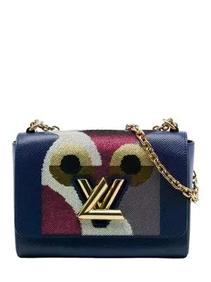 LOUIS VUITTON Epi Owl Twist Mm Crossbody Bag - Blue
