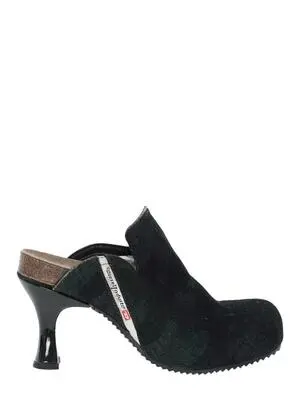 DIESEL® D-woodstock Denim Clogs - Black