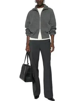 Extreme Cashmere Zip-up Knitted Sweater - Grey